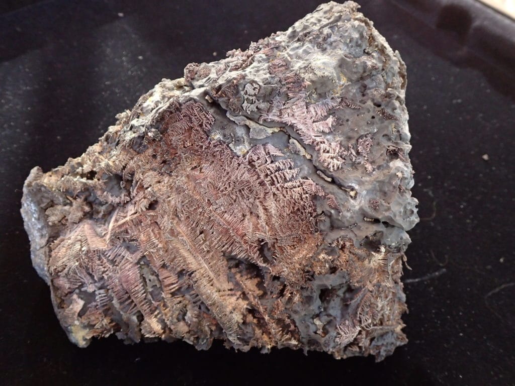 Native silver, Pöhla mine, Schwarzenberg, Saxony, Germany.