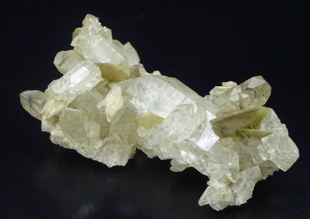 Titanite (sphene) on quartz, Martigny, Valais, Switzerland.