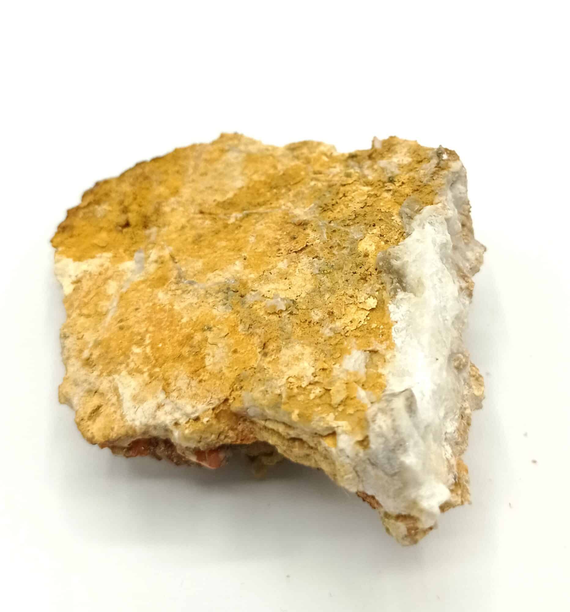 Pyromorphite on Quartz, Les Farges, Ussel, Corrèze.