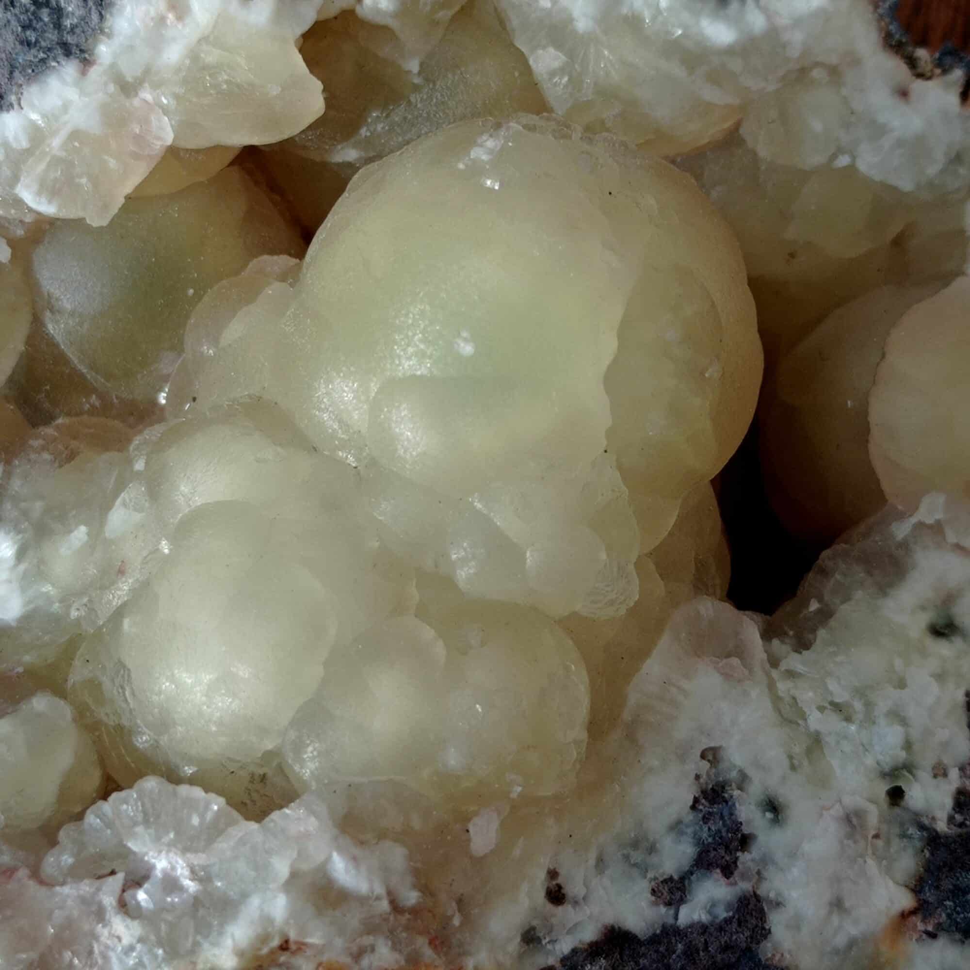 Prehnite, Boylestone quarry, Scotland, UK.
