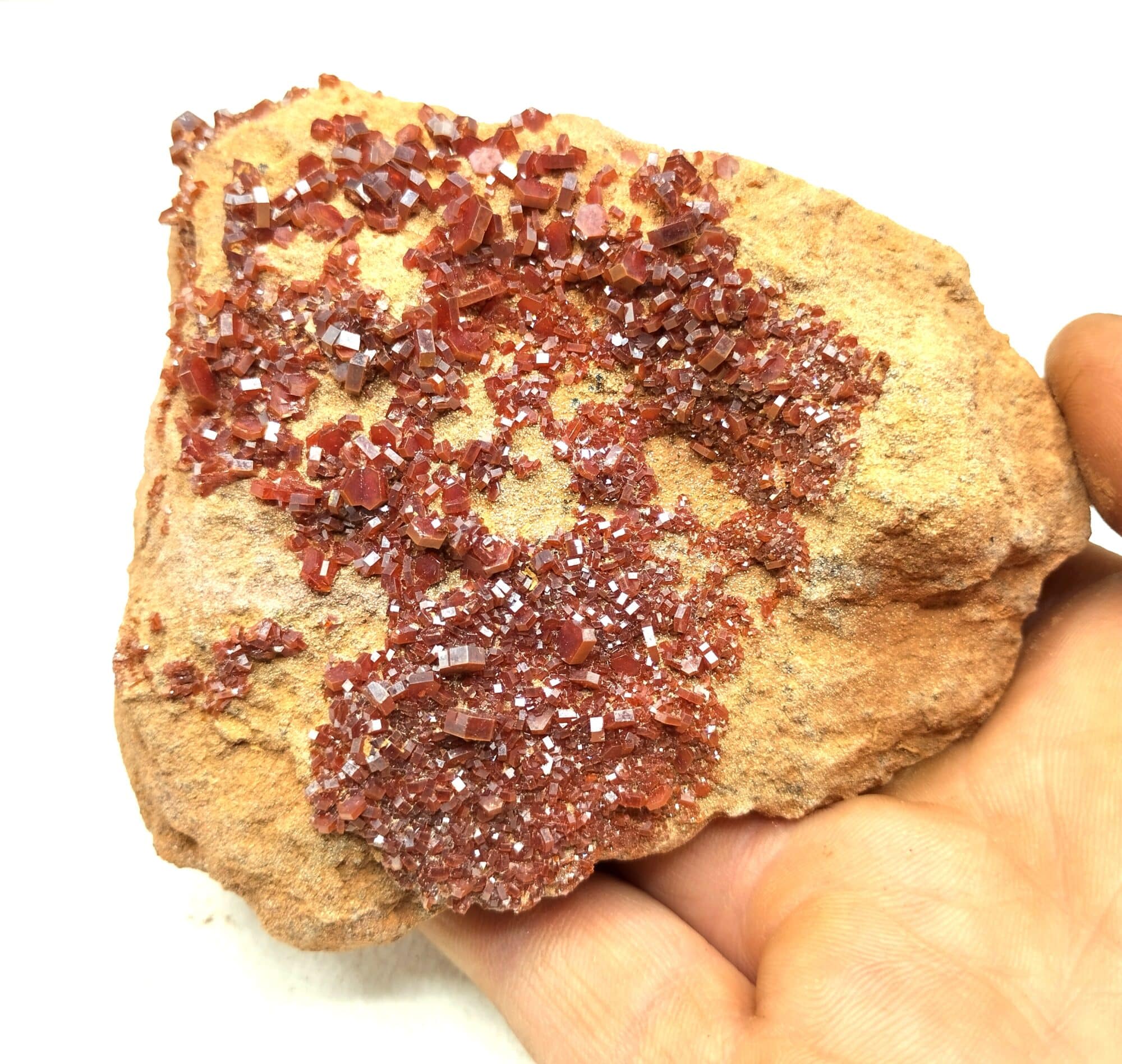 Vanadinite, Mibladen, Morocco.