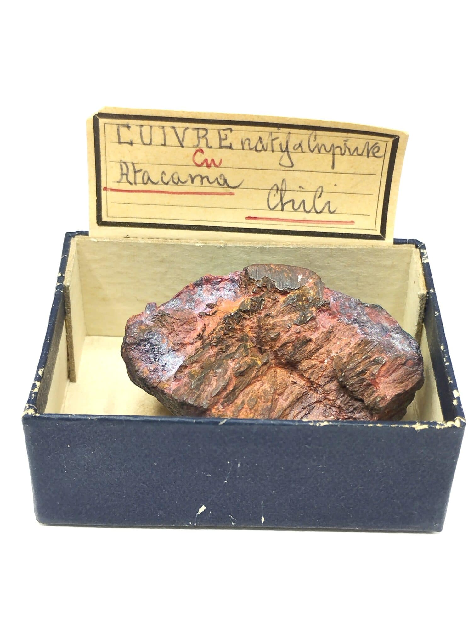 Native copper and Cuprite, Atacama, Chile.
