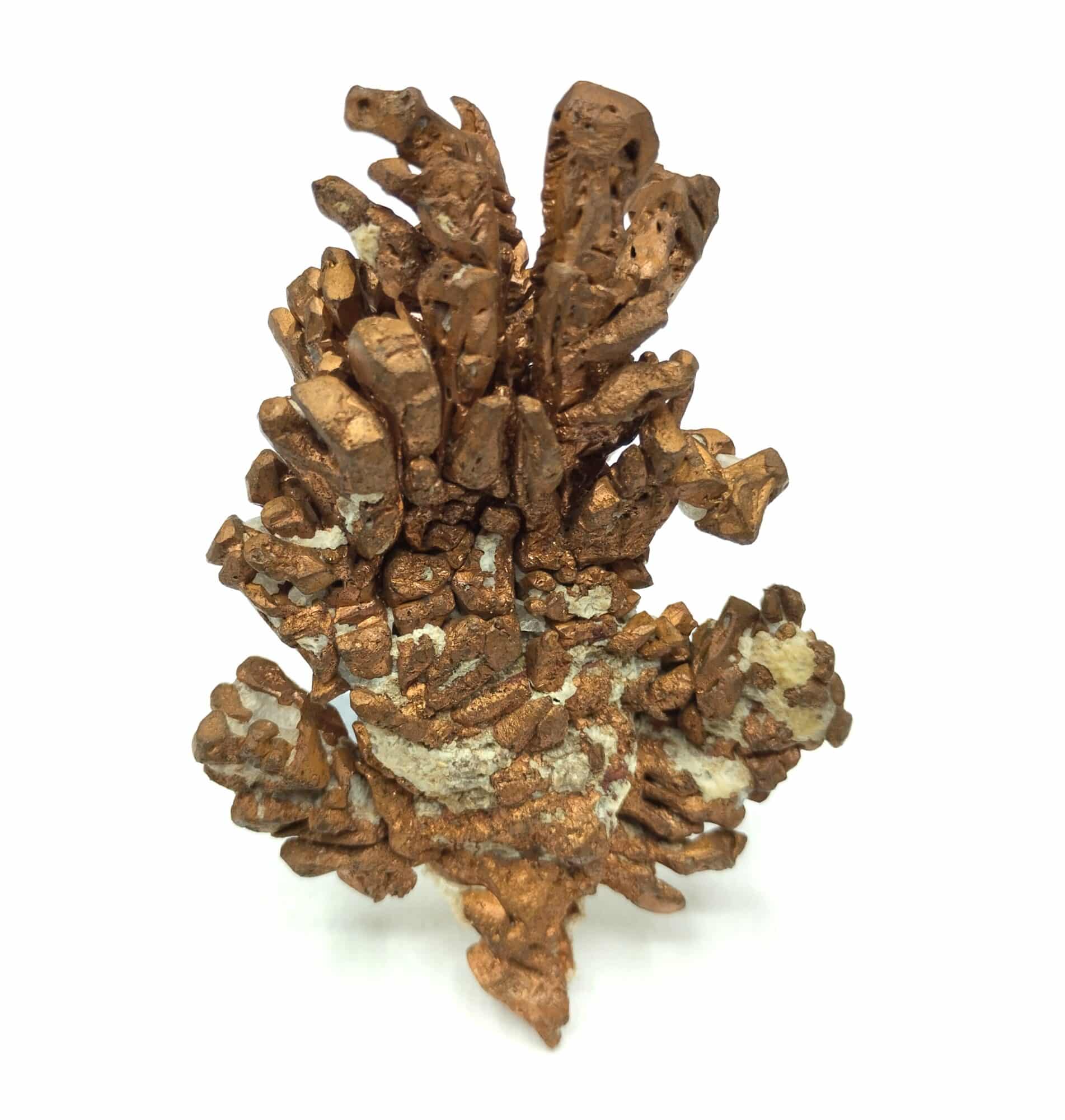 Native copper, Quincy Mine, Michigan, USA.