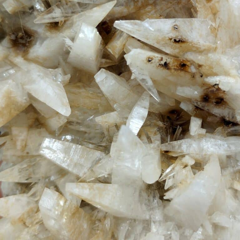 Prehnite and Pectolite, Jeffrey Mine, Asbestos, Quebec, Canada.