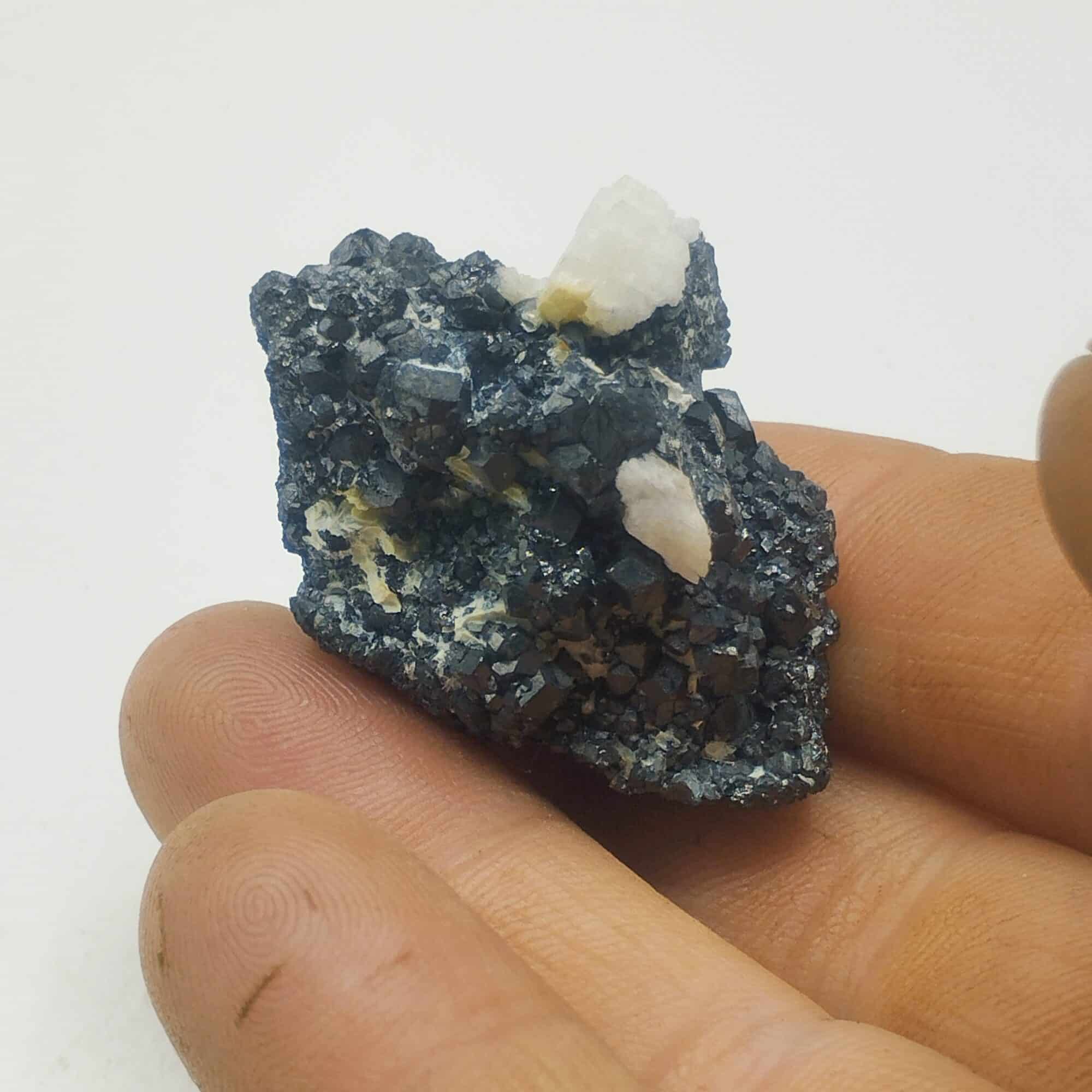 Magnetite and Dolomite, Traversella Mine, Italy.