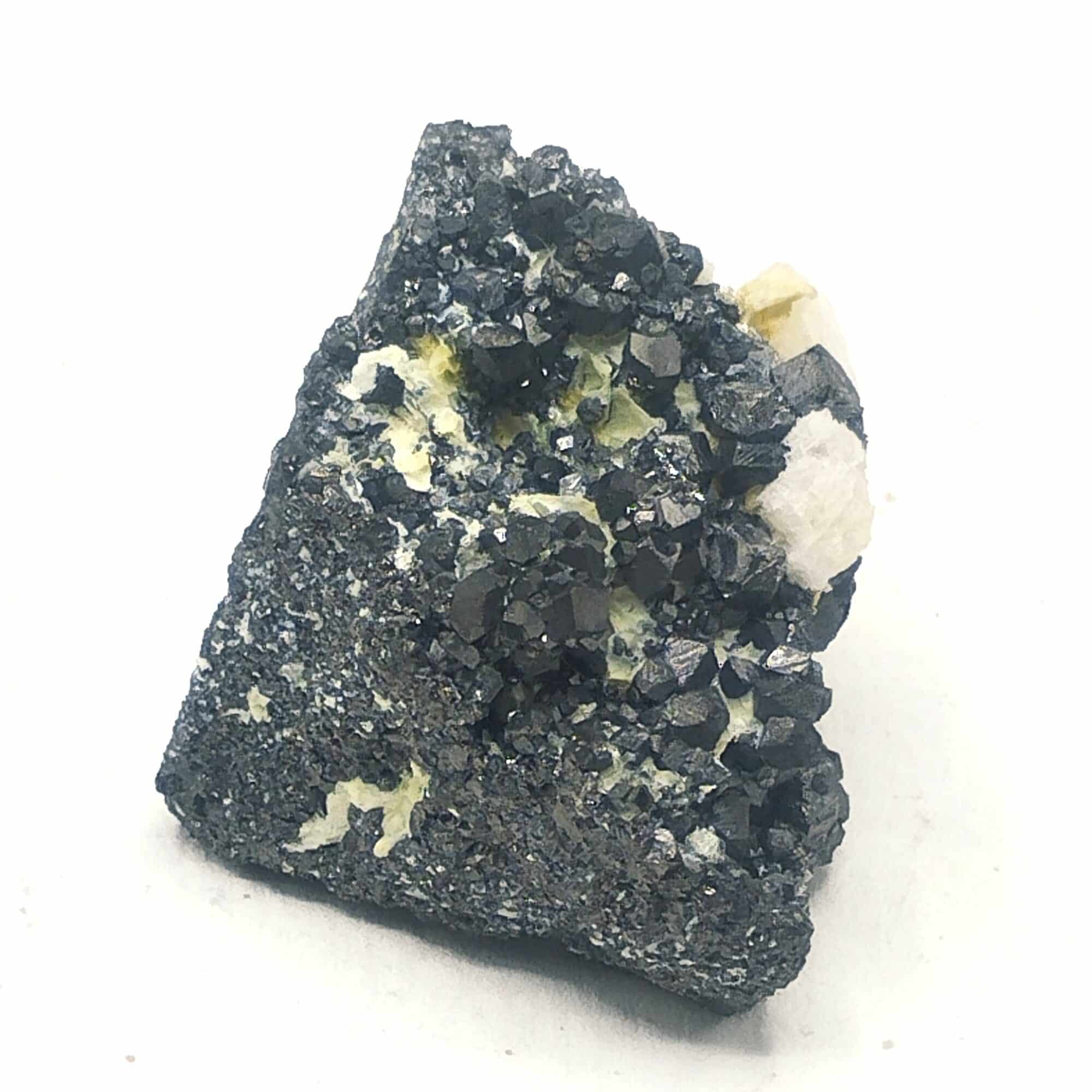 Magnetite and Dolomite, Traversella Mine, Italy.