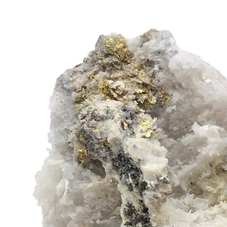 Native gold, Rosia Montana, Romania.