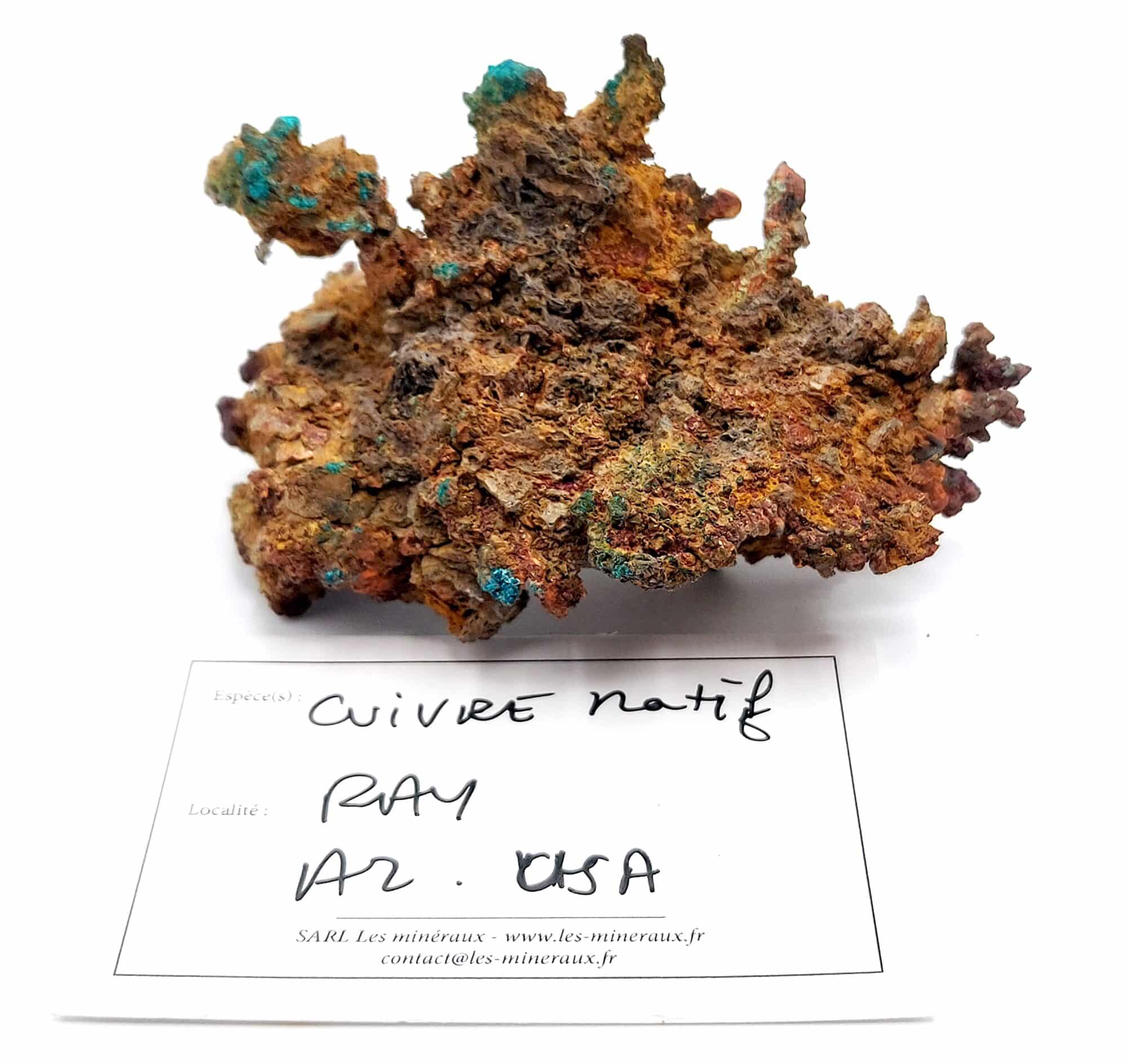 Native copper, Ray Mine, Arizona, USA (United States).