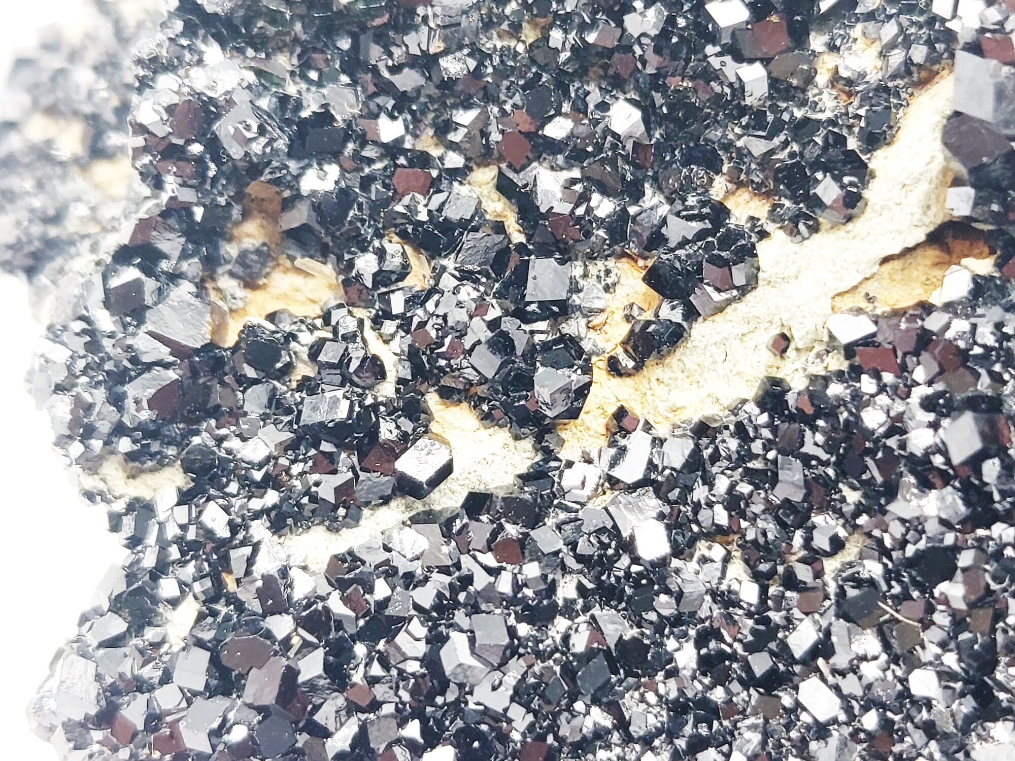 Melanite garnet, San Benito, California, USA.