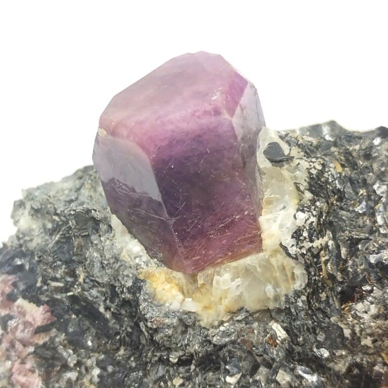 Ruby (Corundum), Mysore, Karnataka, India.